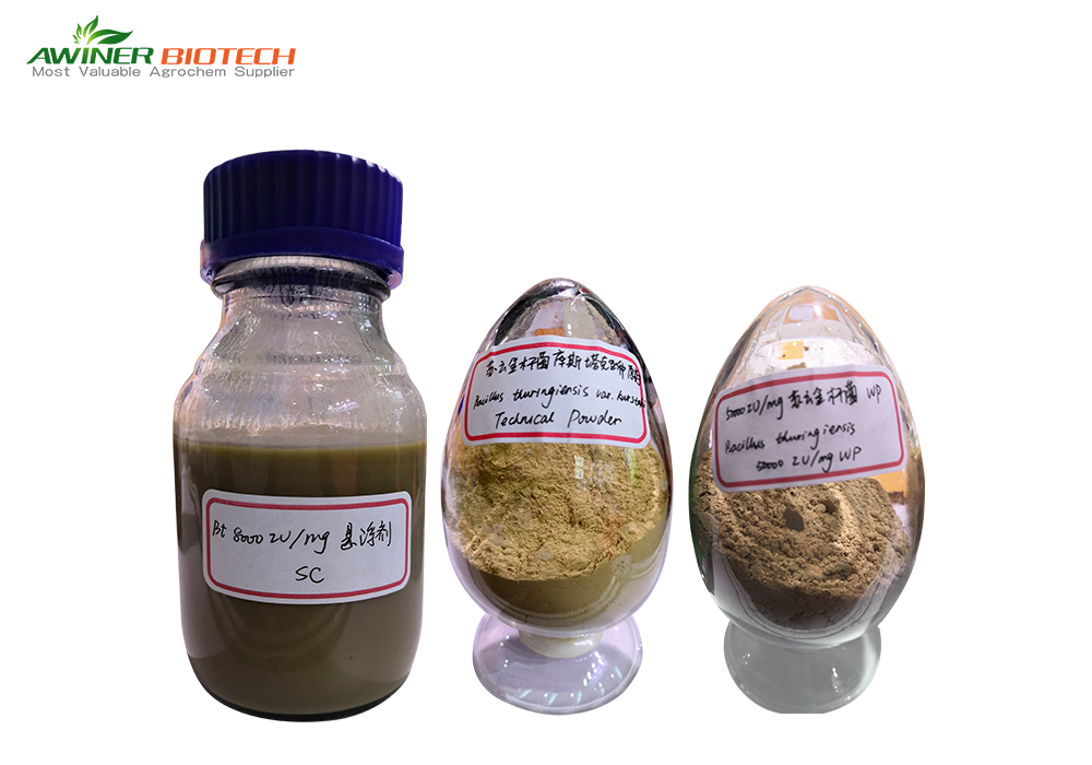 Organic bacillus thuringiensis kurstaki (btk) powder